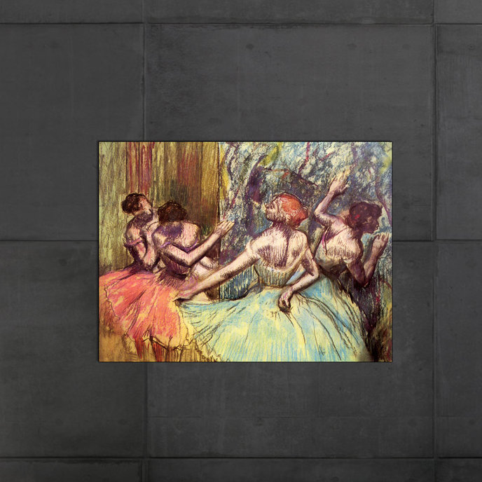Rosalind Wheeler 'Four Dancers Behind the Scenes' by Edgar Degas Painting Print | Wayfair.co.uk